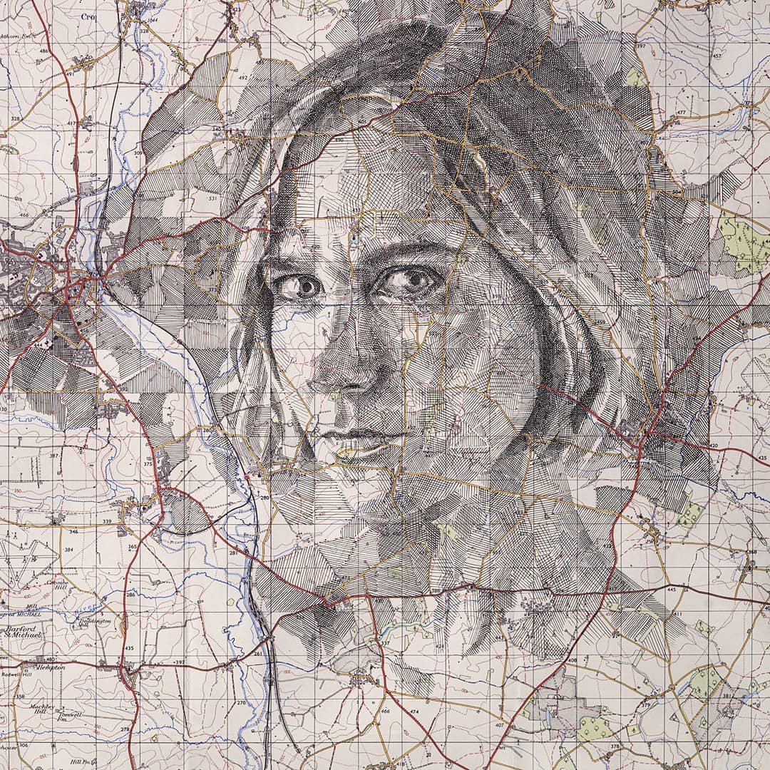 Ed Fairburn's Art is a Combination of Cartography and Portraiture ...