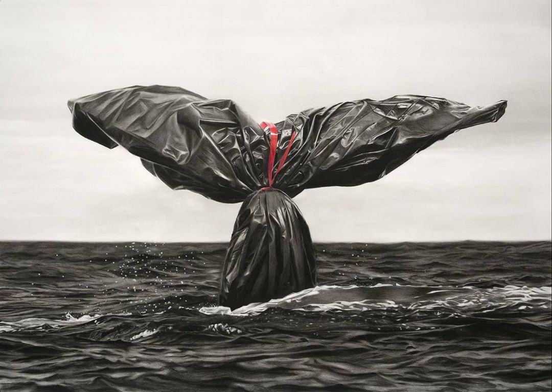 French Artists Paint How Trash Bags Take Control of Our Lives - MobiSpirit